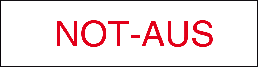 080.52 NOT-AUS - schilder.de