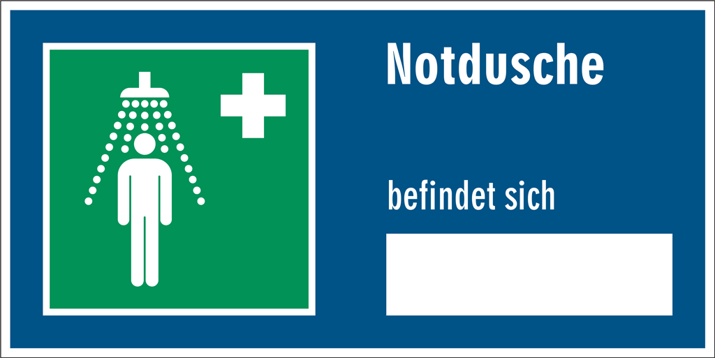 044.58 Notdusche befindet sich: - schilder.de