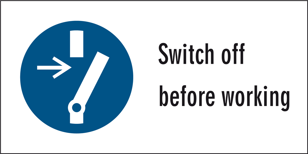083.63 Switch off before working - schilder.de