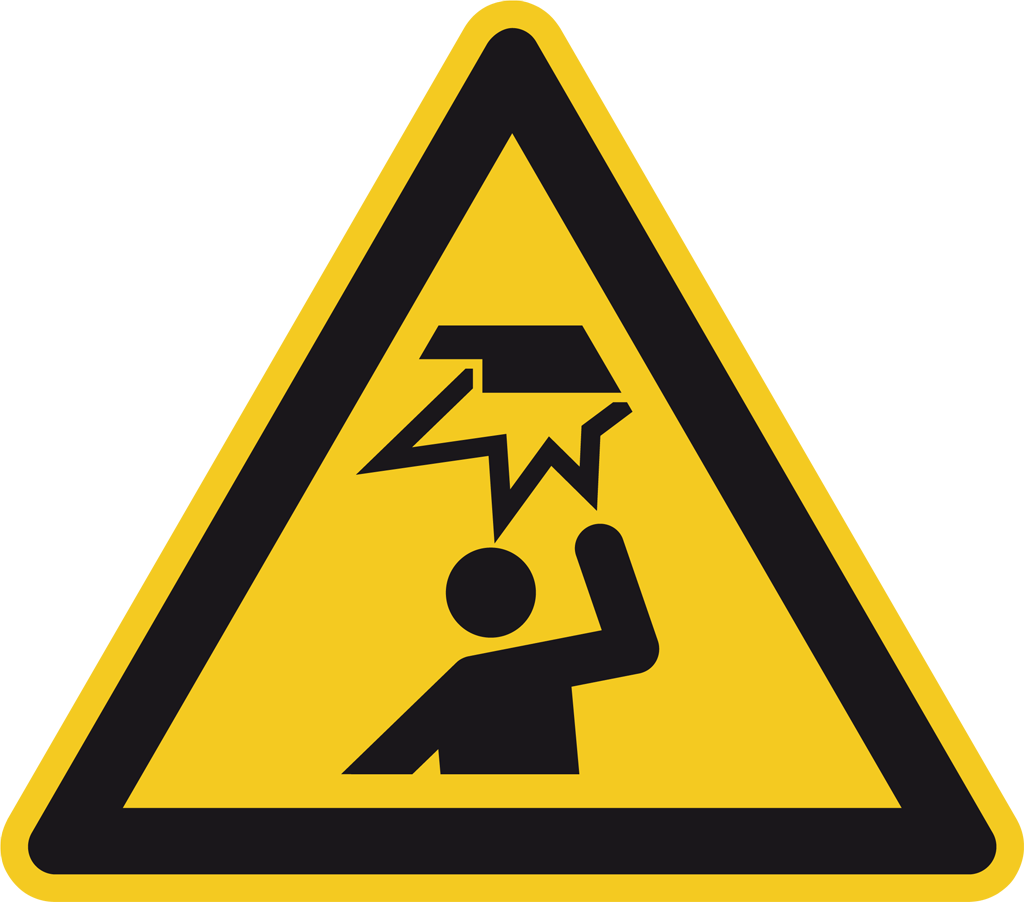 Warnung vor Hindernissen im Kopfbereich | W020 Warnschild