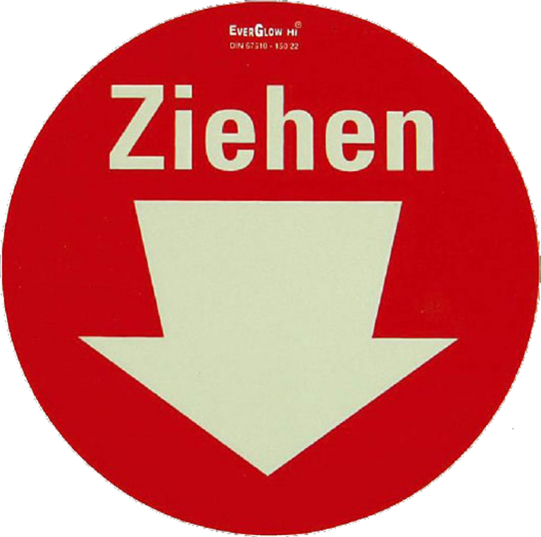 4961 Ziehen - schilder.de
